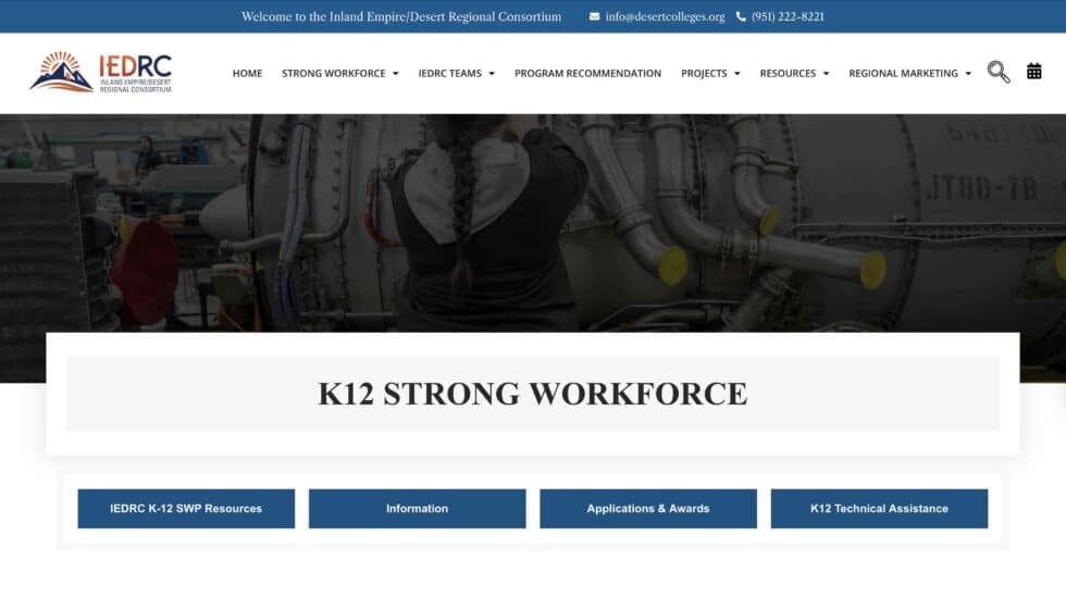 K12 Strong Workforce | Inland Empire Vital Conditions Network